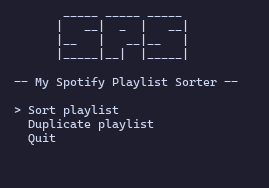 Spotify Playlist Sorter